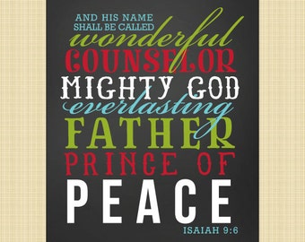 Isaiah 9 6 | Etsy