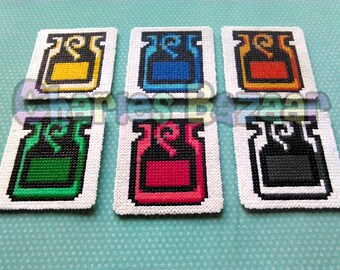 Perler bead coasters | Etsy