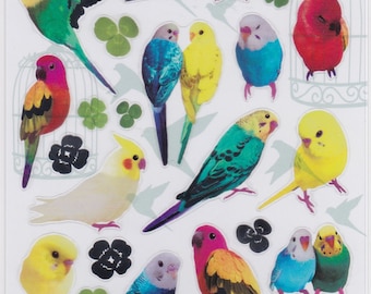 Unique parakeet stickers related items | Etsy