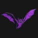 Embroidered Purple Bat Patch