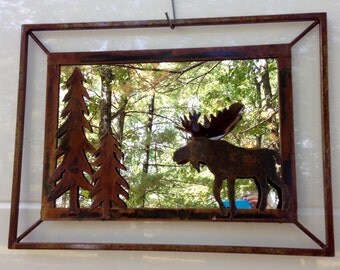 Wildlife mirror | Etsy