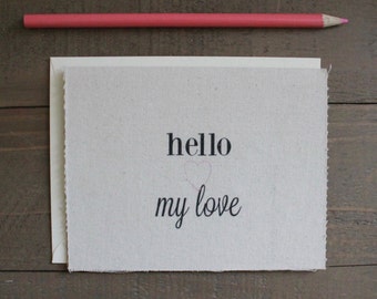 Hello my love | Etsy
