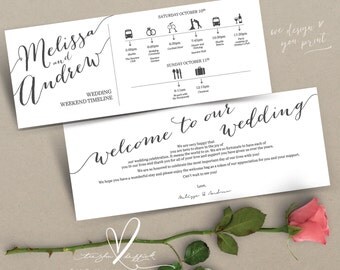 Unique wedding welcome card related items | Etsy