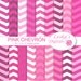 Pink chevron digital chevron digital paper pack by DigitalWork