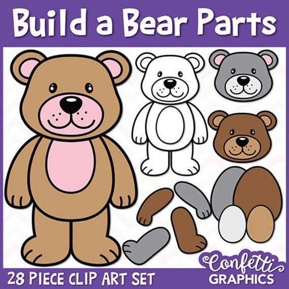 Build a Bear Clip Art / Bear Parts / Teachers / Workseets