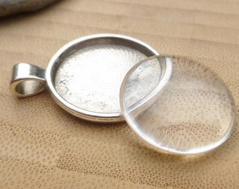 Silver pendant tray | Etsy