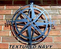 Unique compass wall art related items | Etsy