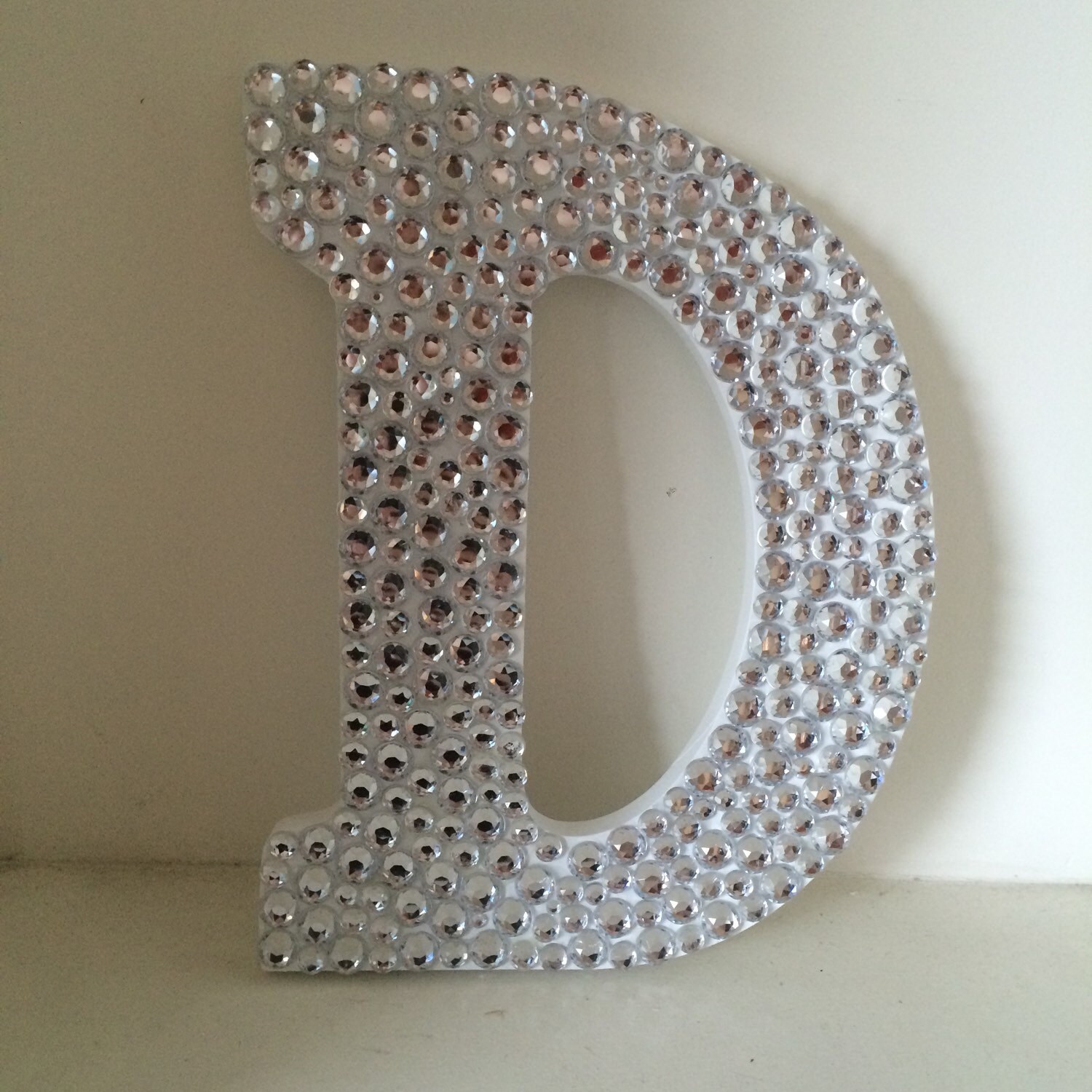 Customizable Rhinestone Wooden Letter by RhinestoneEvrything1