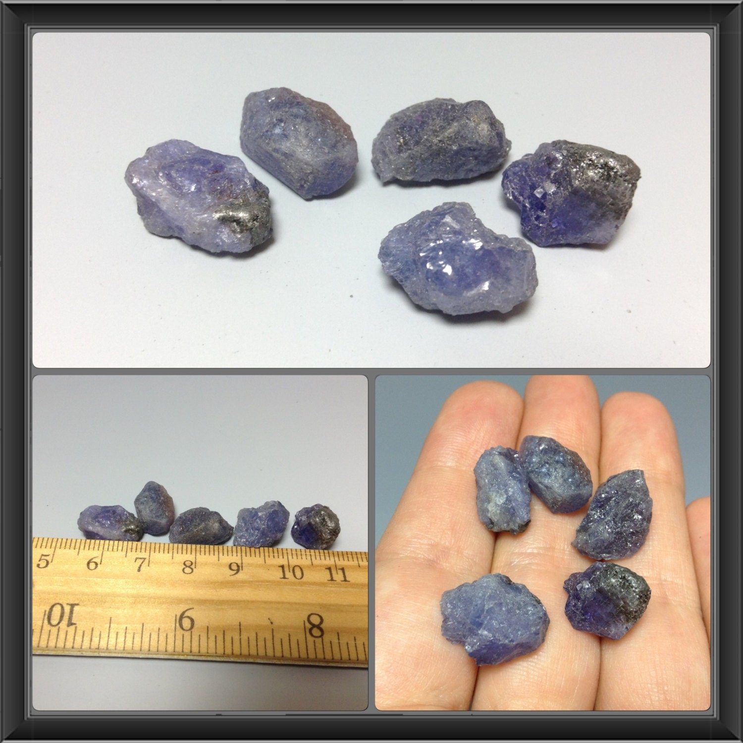 Tanzanite rough 5 stones