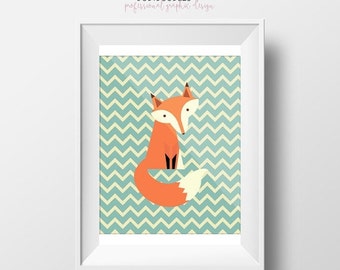 Fox printable | Etsy