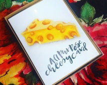 Unique cheese card related items | Etsy