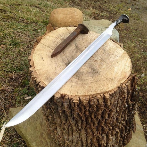 Railroad Spike Sword by AndyAlmKnives on Etsy