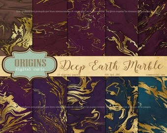 Ocean Dreams digital paper backgrounds by OriginsDigitalCurio