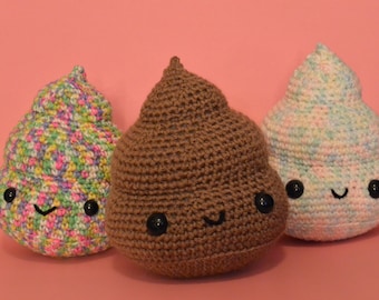 Crochet poop | Etsy