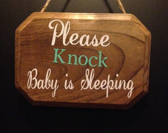 Please knock sign | Etsy