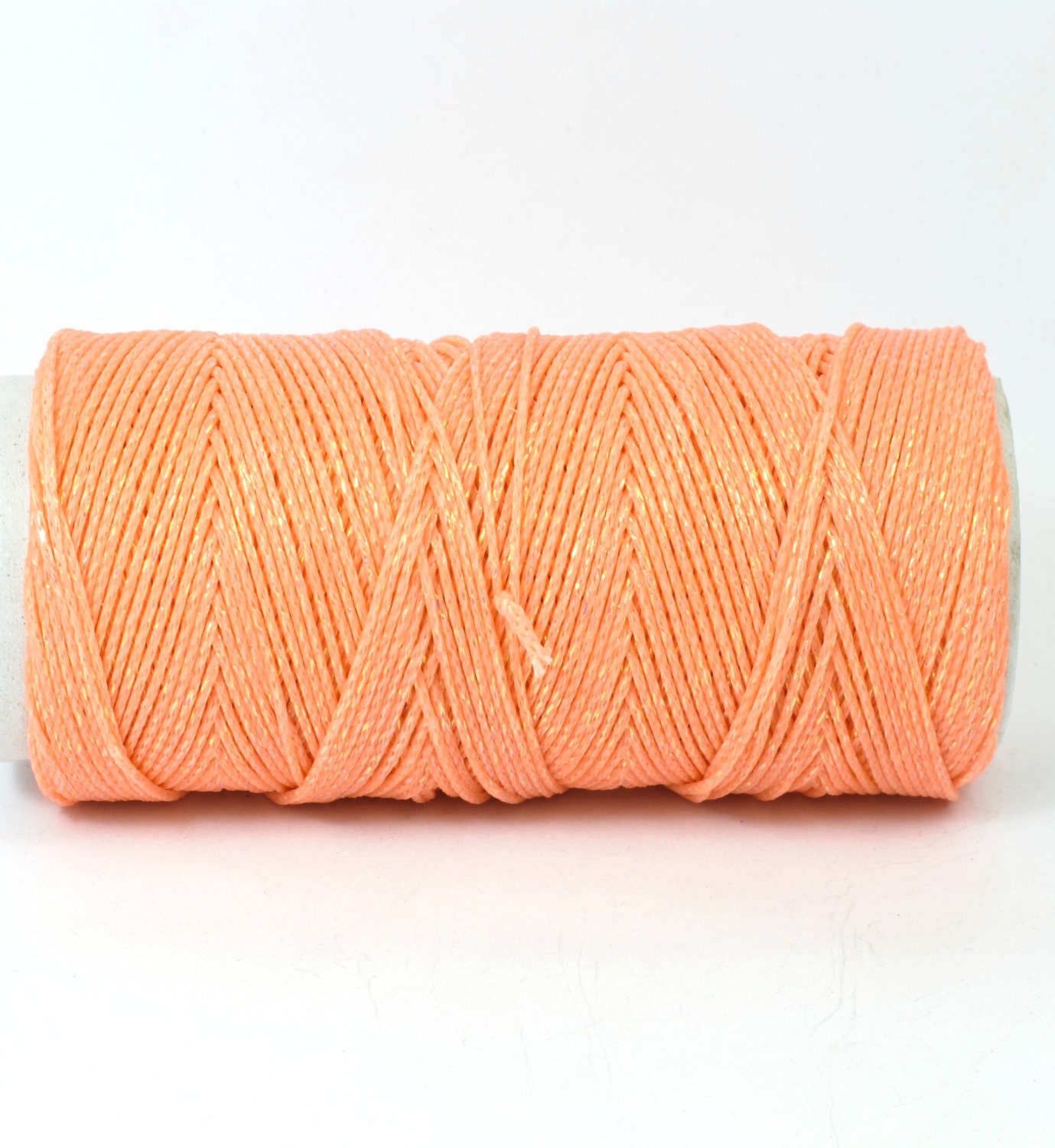 Knitted waxed nylon thread with metallic color 1mm/ reel 90m from ...