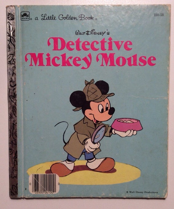 Walt Disney's Detective Mickey Mouse Vintage Little Golden