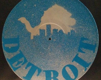 Detroit Skyline Records Redone Label Vinyl Record Art Unique