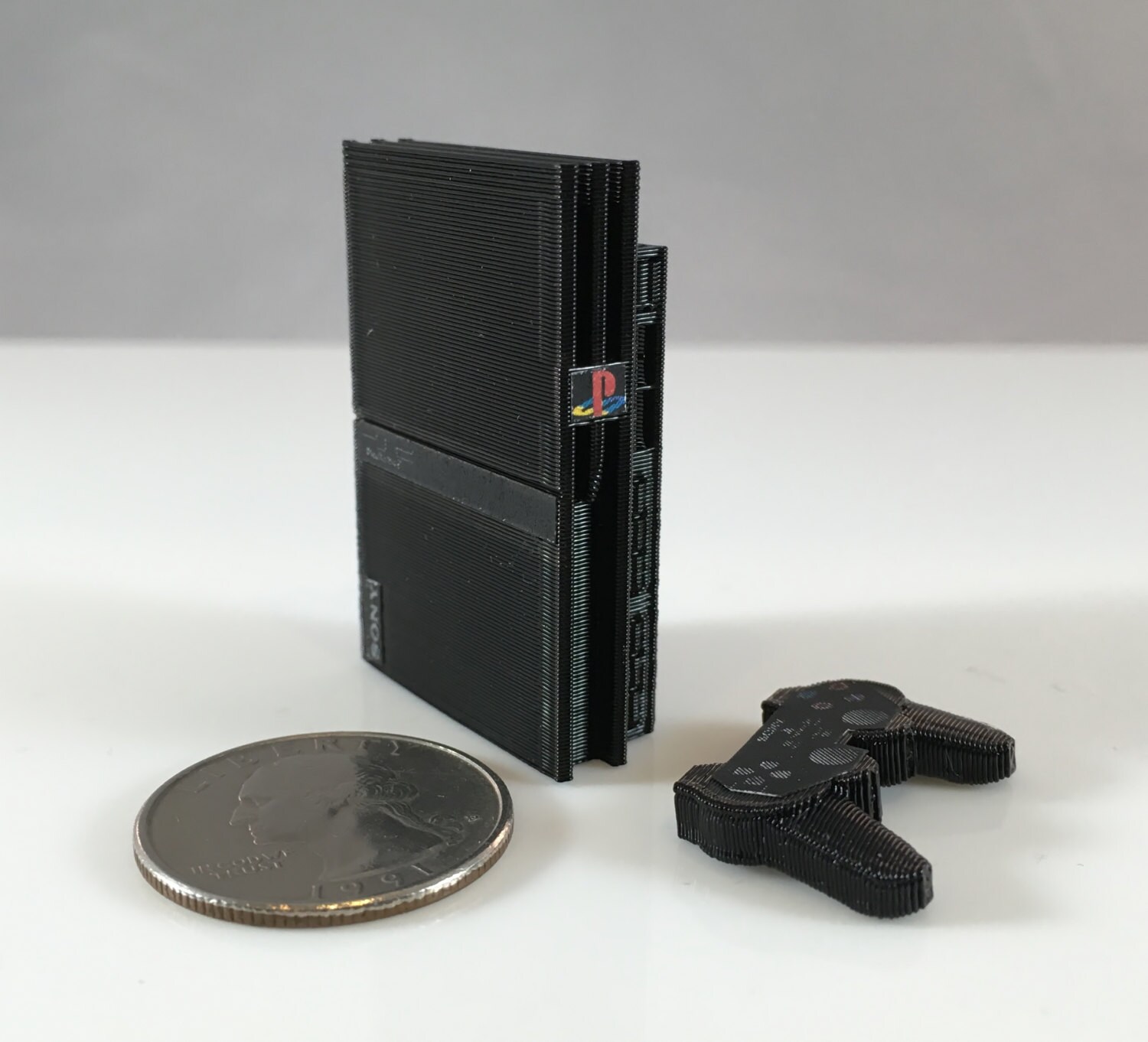 Mini Sony Playstation 2 Slim 3D Printed