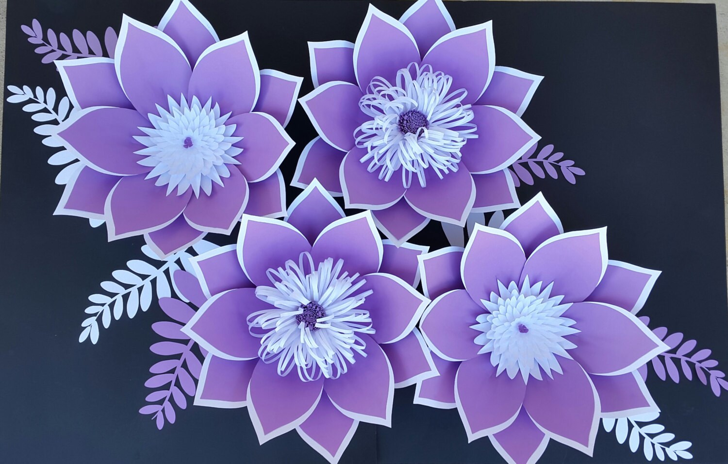 Pared De Flores De Papel Personalizado Custom Papel Flor