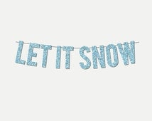 Unique let it snow banner related items | Etsy