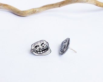 Meme earrings | Etsy