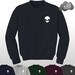 Alien Head Sweater Top Sweatshirt Jumper Alian UFO Space