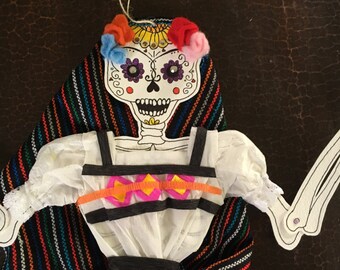 Skeleton paper doll | Etsy