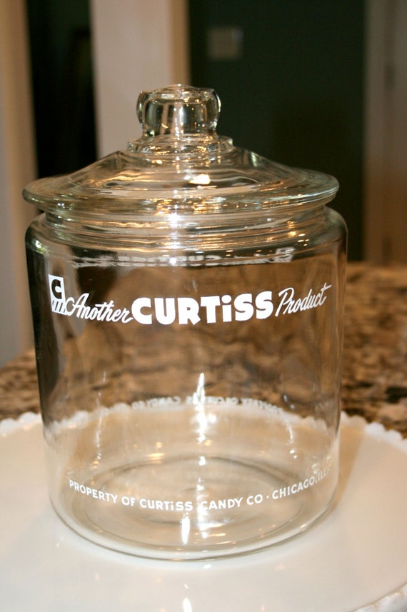 Curtiss Candy Jar//Candy Jar With Lid//Counter Candy