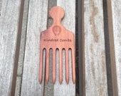 Wooden Afro Picks by KindredCombs on Etsy