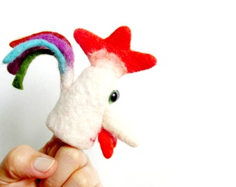 Unique rooster puppet related items | Etsy