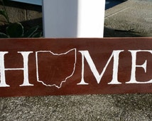 Unique ohio wood sign related items | Etsy