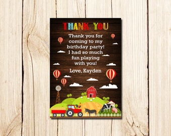 Farm thank you cards | Etsy