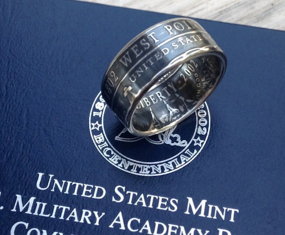 Ring made from a US Military Academy West Point Silver
