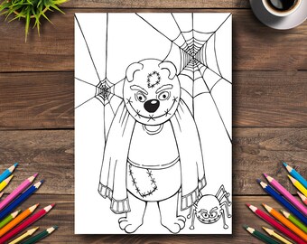 Halloween Coloring Page 21 DIGITAL Printable PDF
