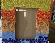 Unique mosaic picture frame related items | Etsy