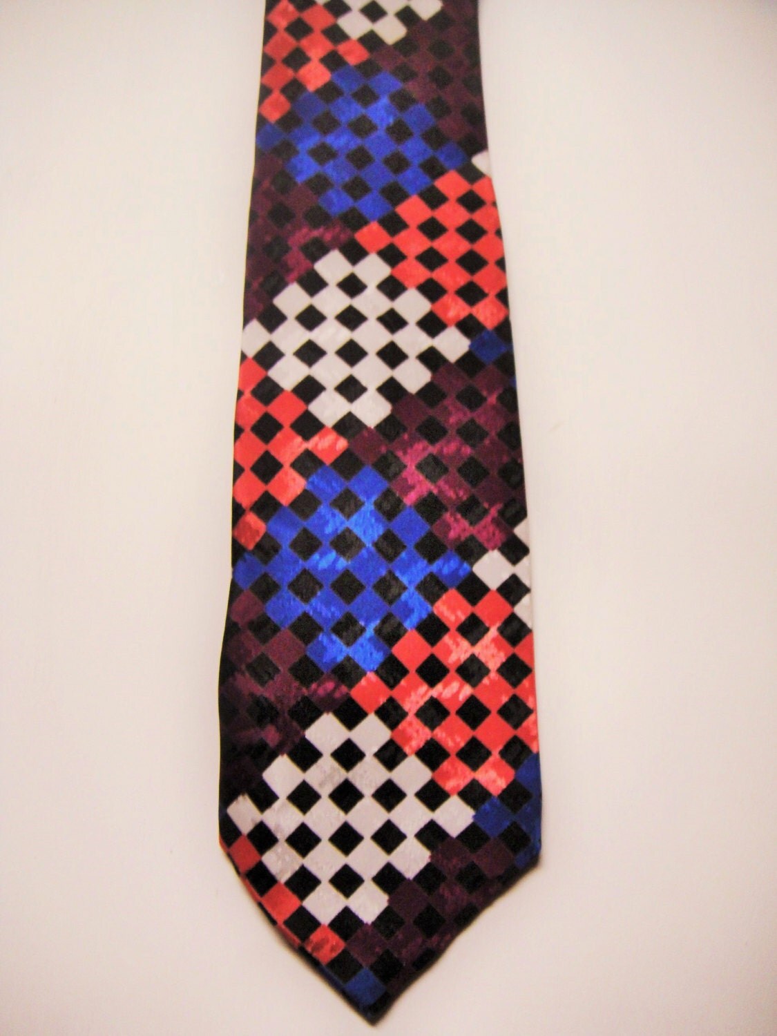 Vintage Johnny Carson Checkerboard Necktie – Haute Juice