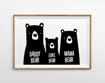 Unique three bears related items | Etsy