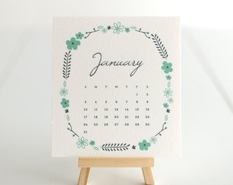 Unique easel calendar related items | Etsy
