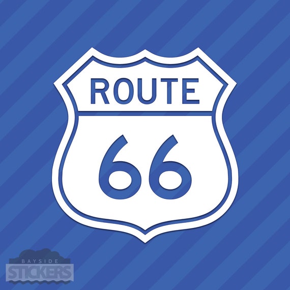 Route 66 Vinyl Sticker Decal