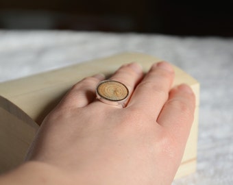 Wood grain ring | Etsy