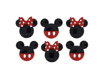 Mickey mouse buttons | Etsy