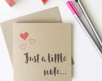 Just a little note | Etsy