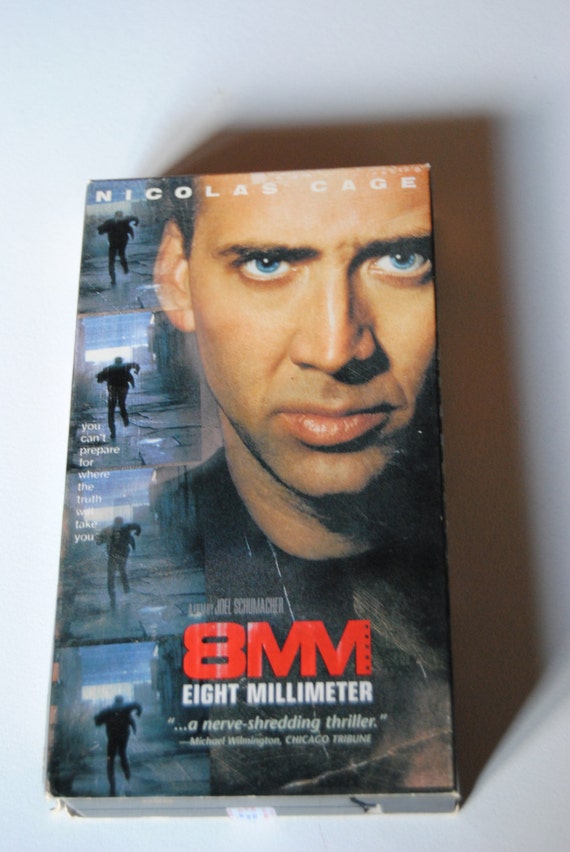 Vintage 8mm VHS Nicolas Cage Movie VHS by artGlassANDthrift