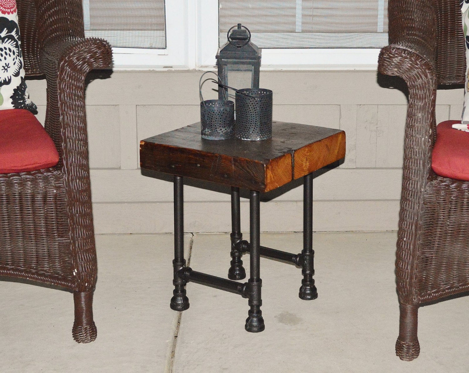 Reclaimed Barn Wood Accent End Table