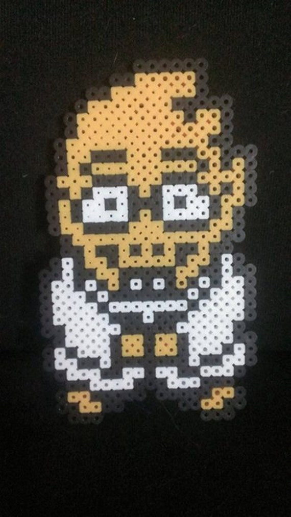 Items similar to Undertale Alphys Pixel Art Bead Sprite kandi on Etsy