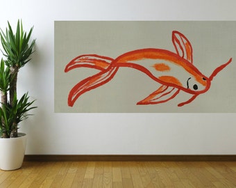 Abstract fish art | Etsy