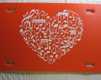 Music note heart | Etsy