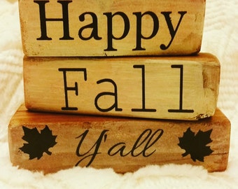 Wood block sayings | Etsy