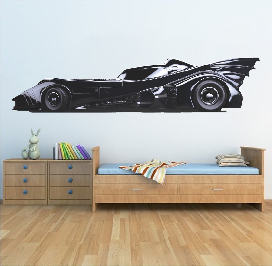 Batman Batmobile Wall Decal Sticker Kids Bedroom Wall 1989